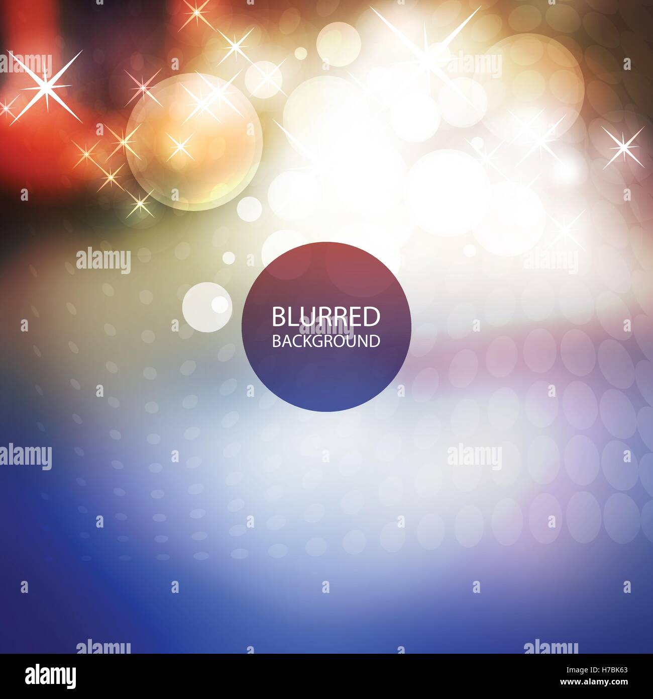 Cover Design Template with Abstract Blurred Colorful Background Stock ...