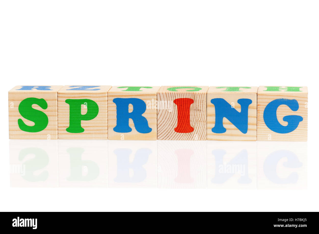 Wooden cubes with letters Stock Photo - Alamy