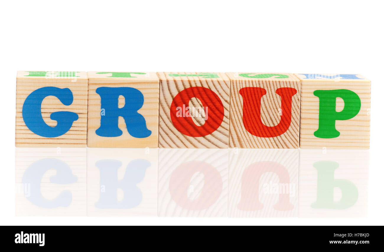 Wooden cubes with letters Stock Photo - Alamy