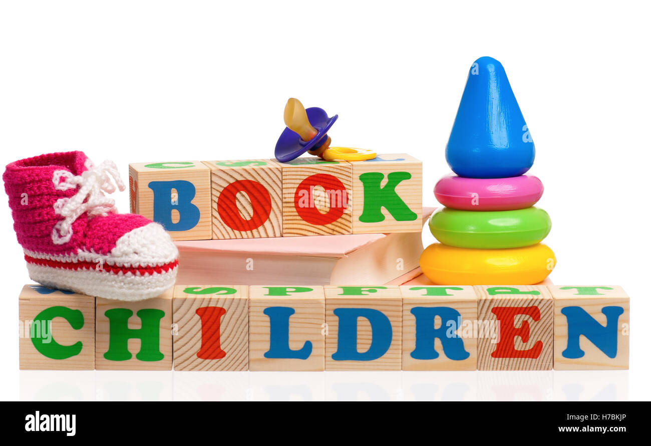 Wooden cubes with letters Stock Photo - Alamy