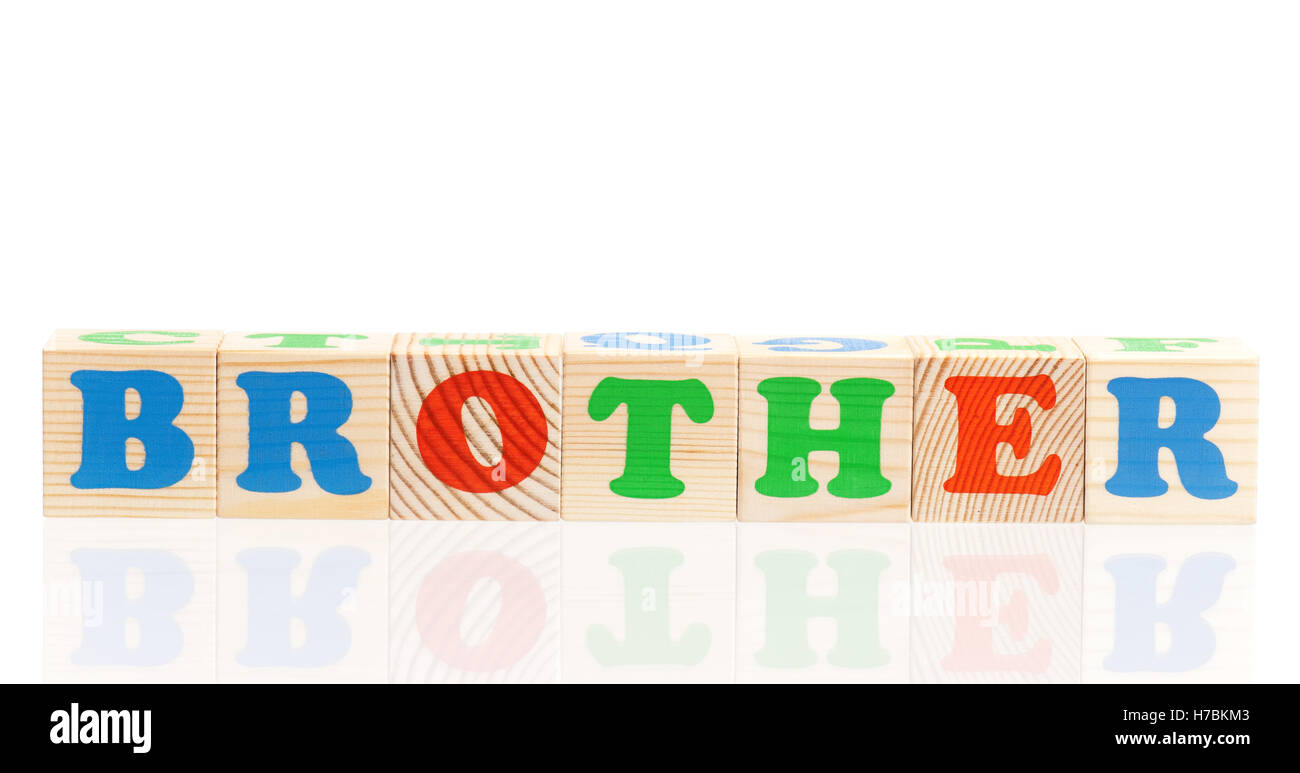 Wooden cubes with letters Stock Photo - Alamy