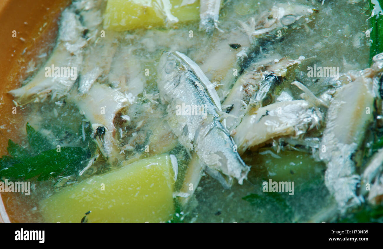 Keski-Suomen rantakala - Finnish fish soup of whitefish Stock Photo - Alamy