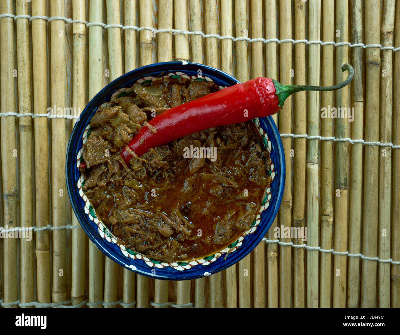 Dinuguan Filipino stew made from Pork and Pig blood Stock Photo - Alamy