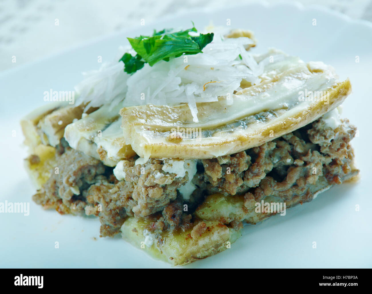 Pastelon - Plantain and Beef Casserole made in Dominican Republic and ...