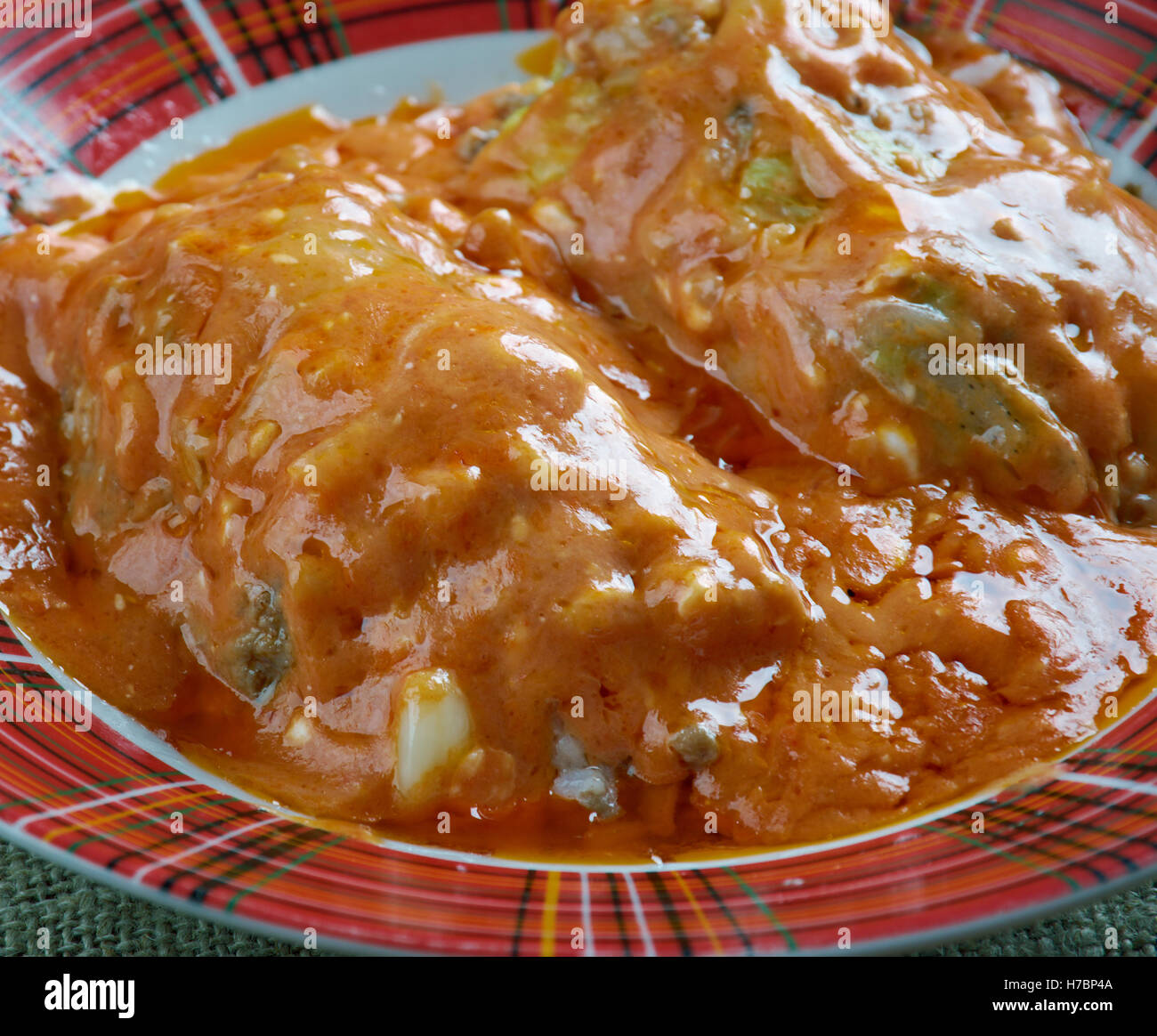 Russian style stuffed cabbage - lenivye golubcy Stock Photo - Alamy