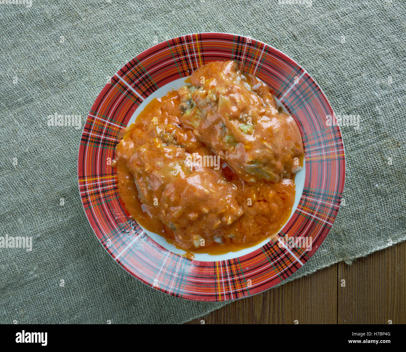 Russian style stuffed cabbage - lenivye golubcy Stock Photo - Alamy