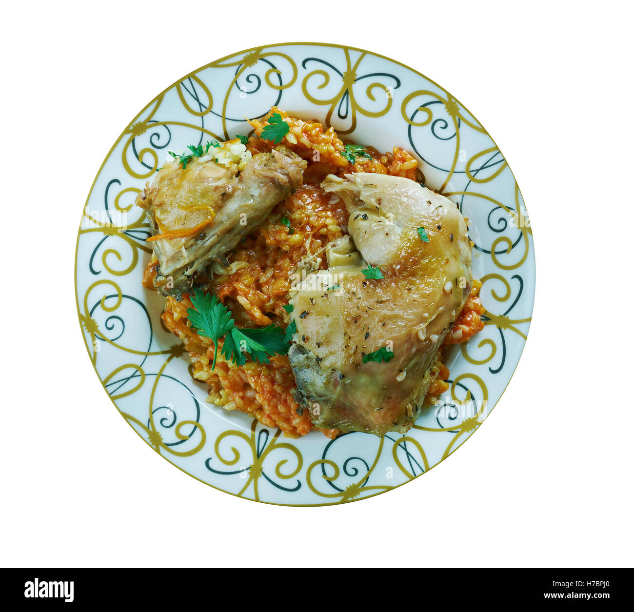 Poulet de Comores .Comorian Chicken - cuisine Comoros Stock Photo - Alamy