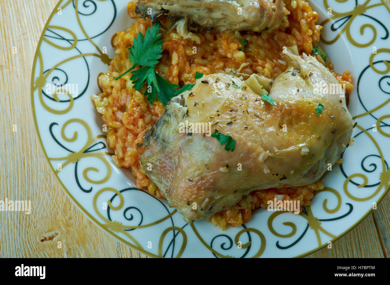 Poulet de Comores .Comorian Chicken - cuisine Comoros Stock Photo - Alamy