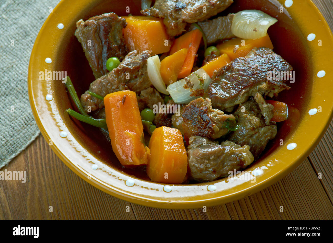 Crock pot Beef Stew.Canadian cuisine Stock Photo - Alamy