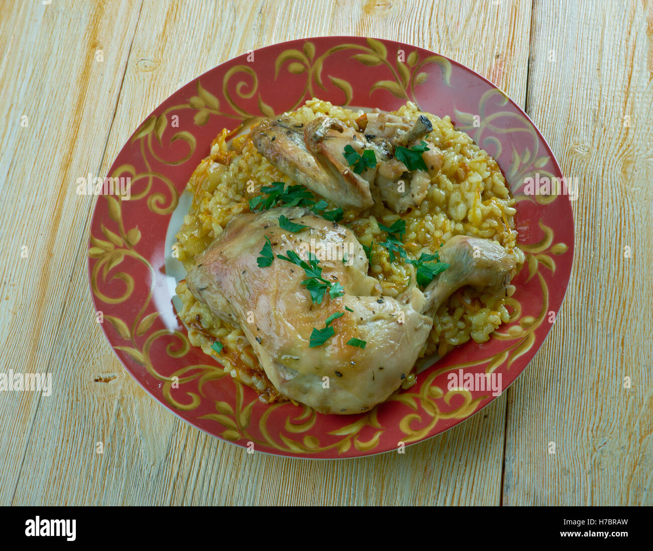 Diyay Machboos - Traditional Bahraini Chicken Stock Photo - Alamy