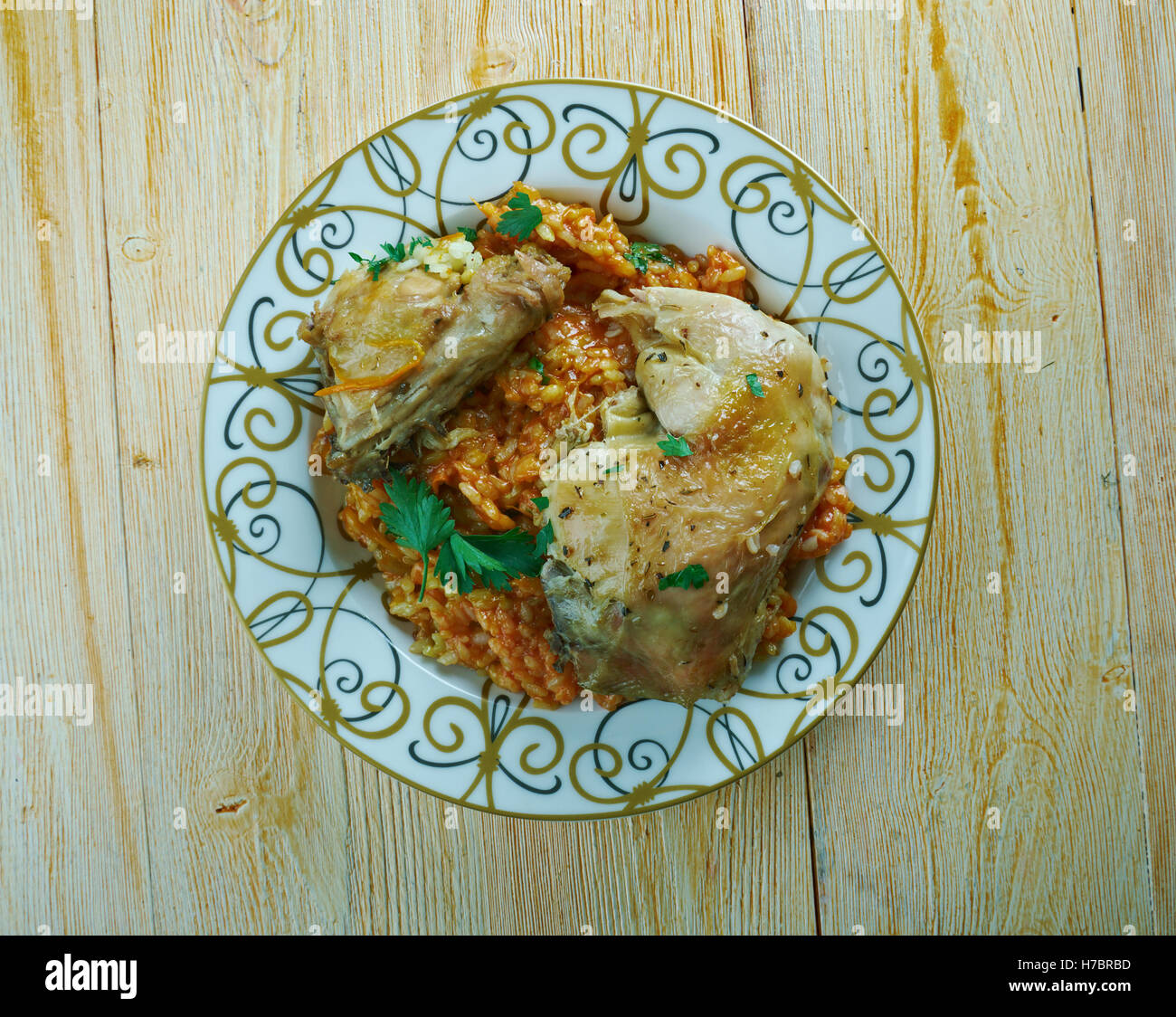 Poulet de Comores .Comorian Chicken - cuisine Comoros Stock Photo - Alamy