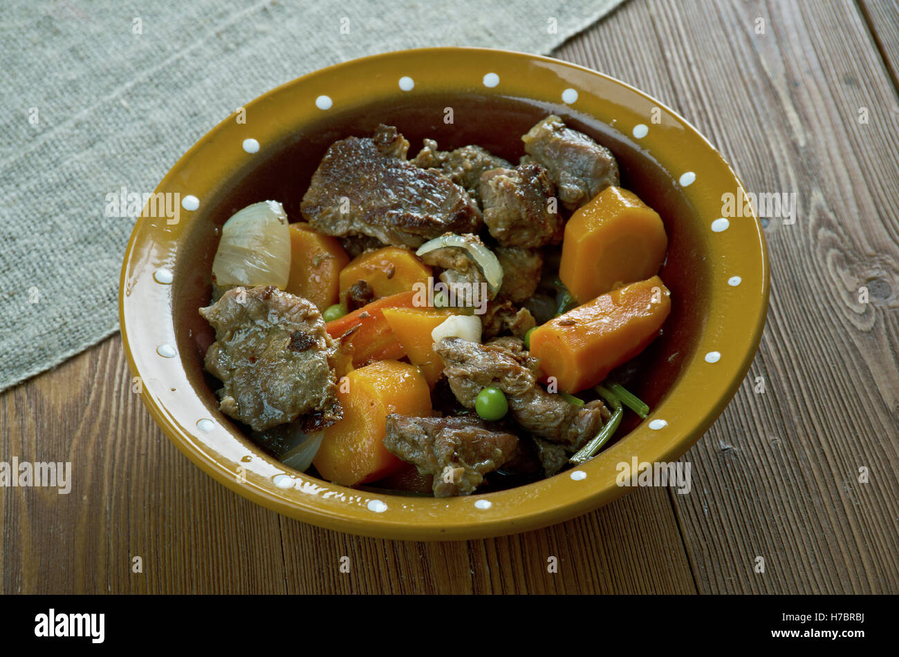 Crock pot Beef Stew.Canadian cuisine Stock Photo - Alamy