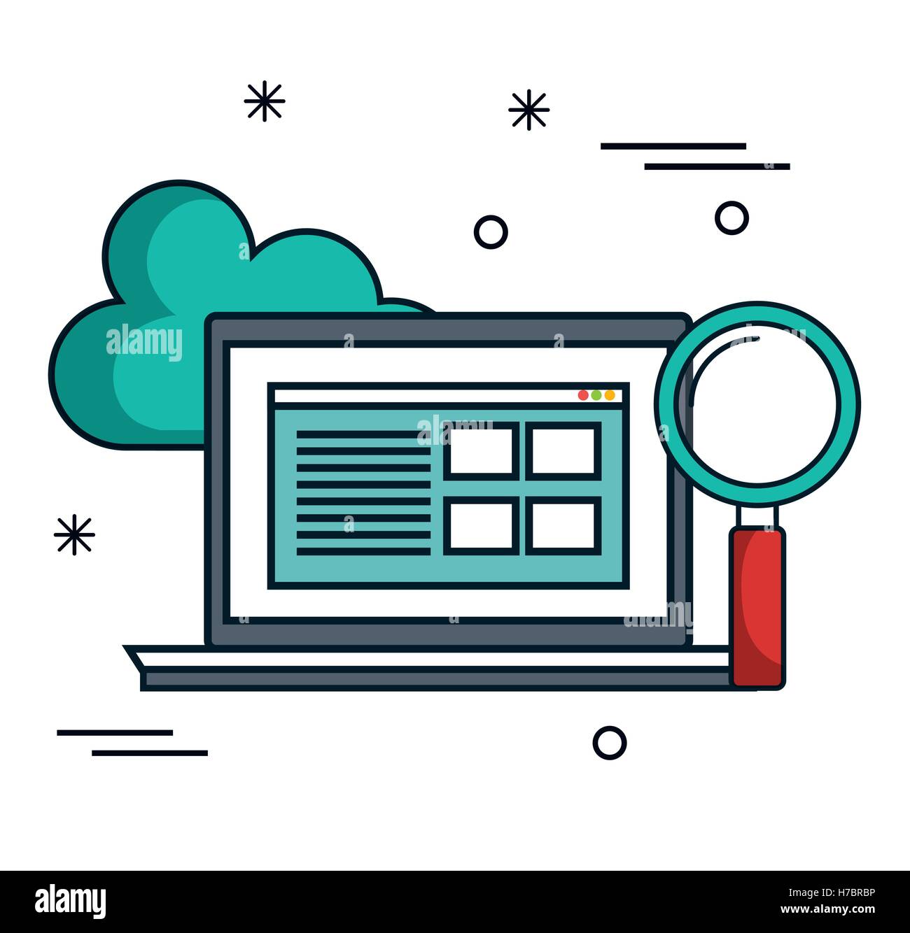 laptop computer device isolated icon vector illustration design Stock ...
