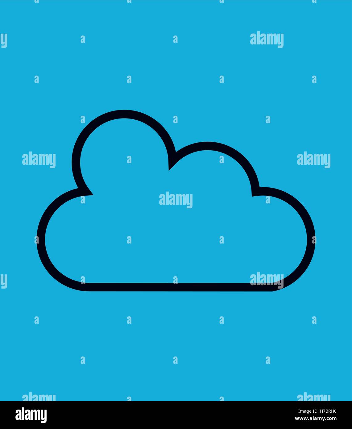 cloud computing flat icon vector illustration design Stock Vector Image & Art - Alamy