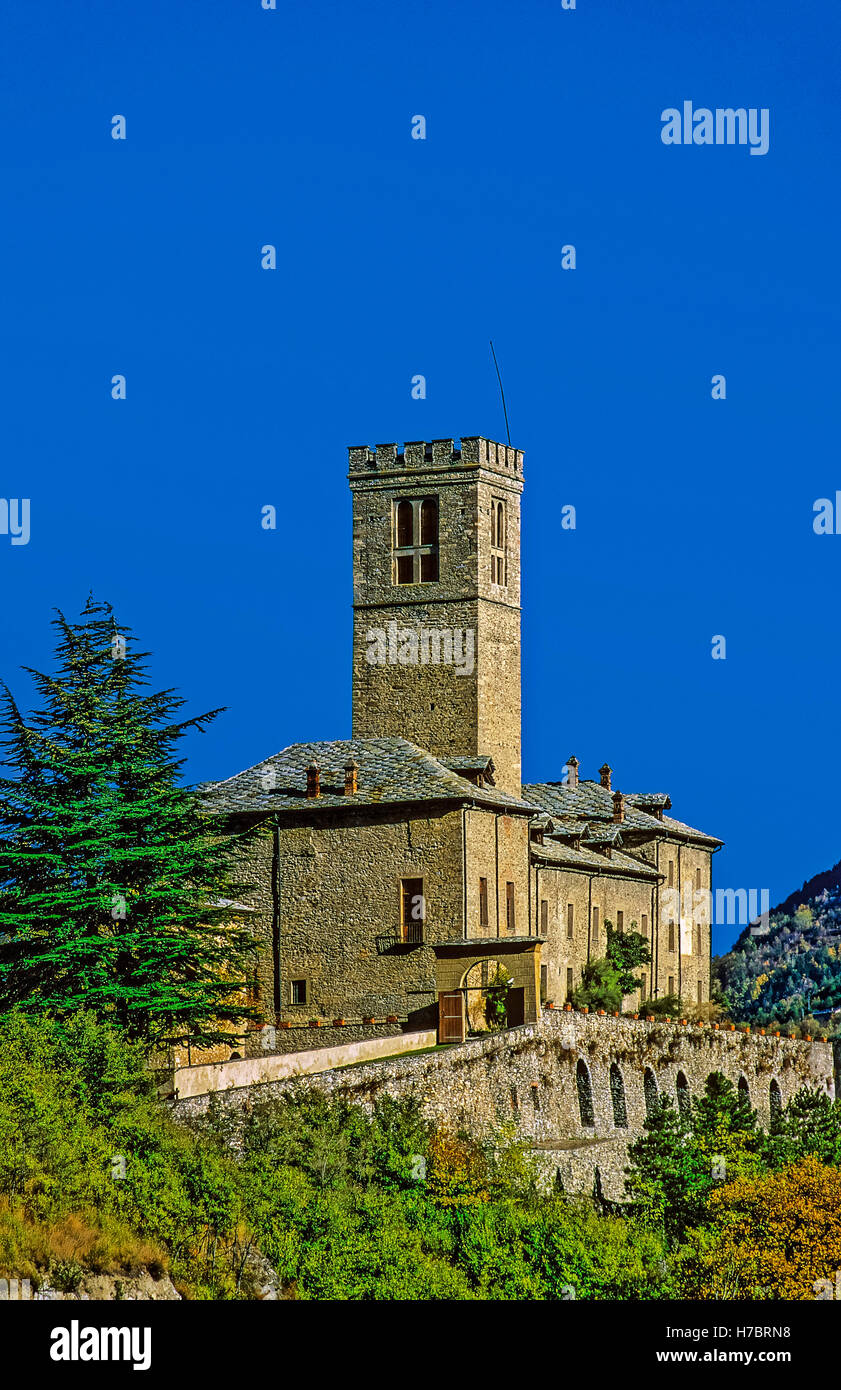 Italy Valle D'Aosta castle of Sarre Stock Photo - Alamy