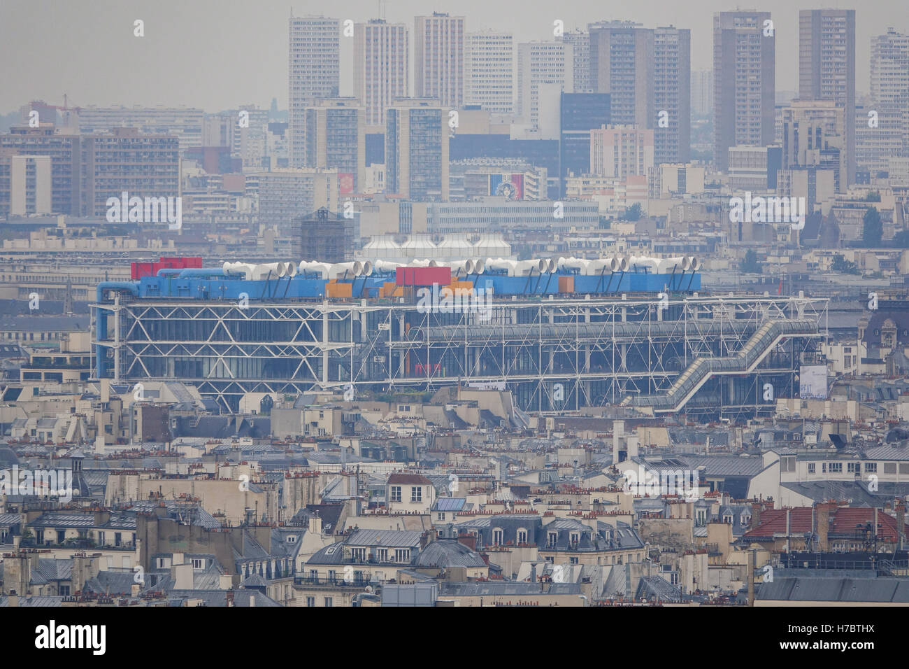 Centre pompidou aerial view hi-res stock photography and images - Alamy