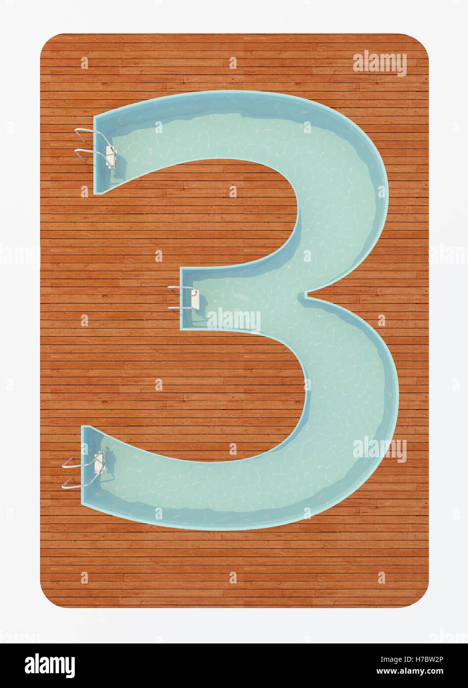Number three in shape hi-res stock photography and images - Alamy