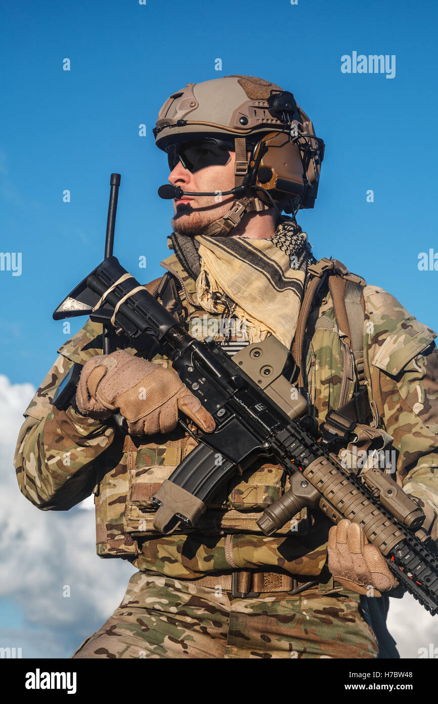 ranger in the mountains Stock Photo - Alamy