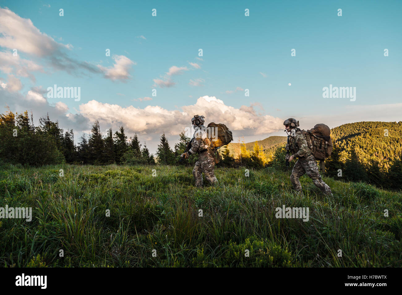 rangers in the mountains Stock Photo - Alamy