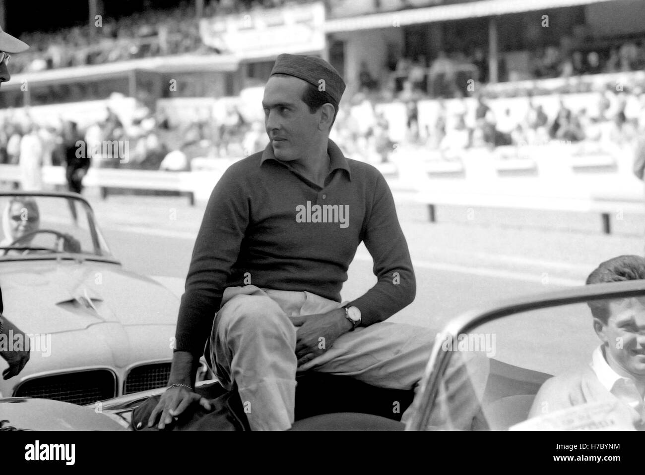 1958 Prince Behra Thai motor racing driver Parade Spa Belgium Stock ...