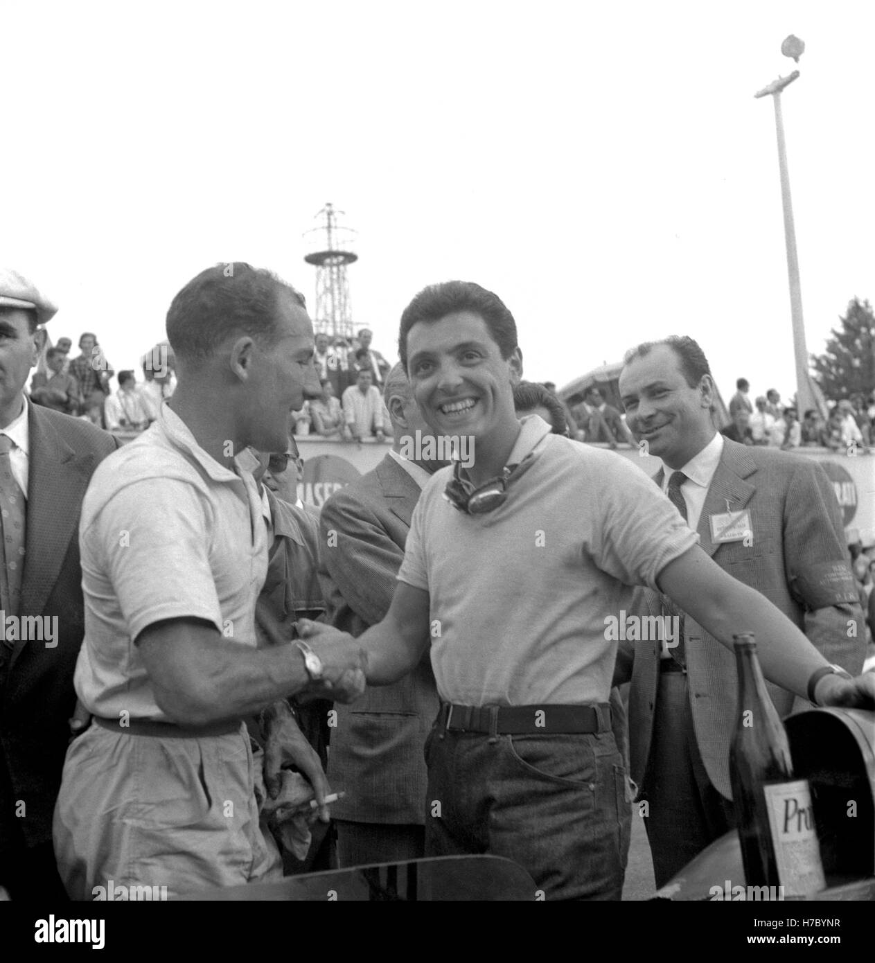 1958 Cesare Perdisa Italian Stirling Moss British motor racing driver ...