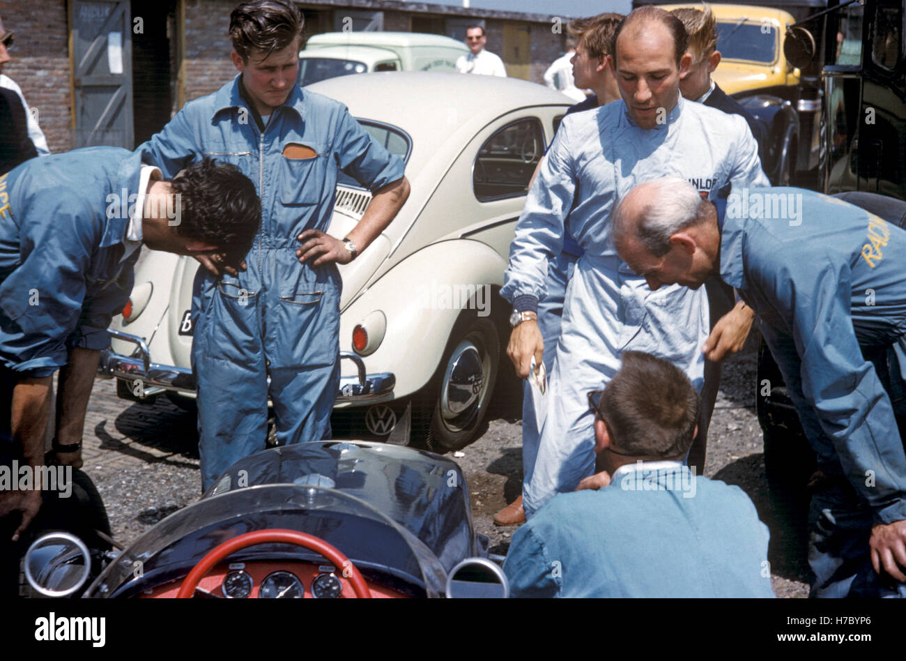 1961 Stirling Moss British motor racing driver Silverstone UK Stock ...