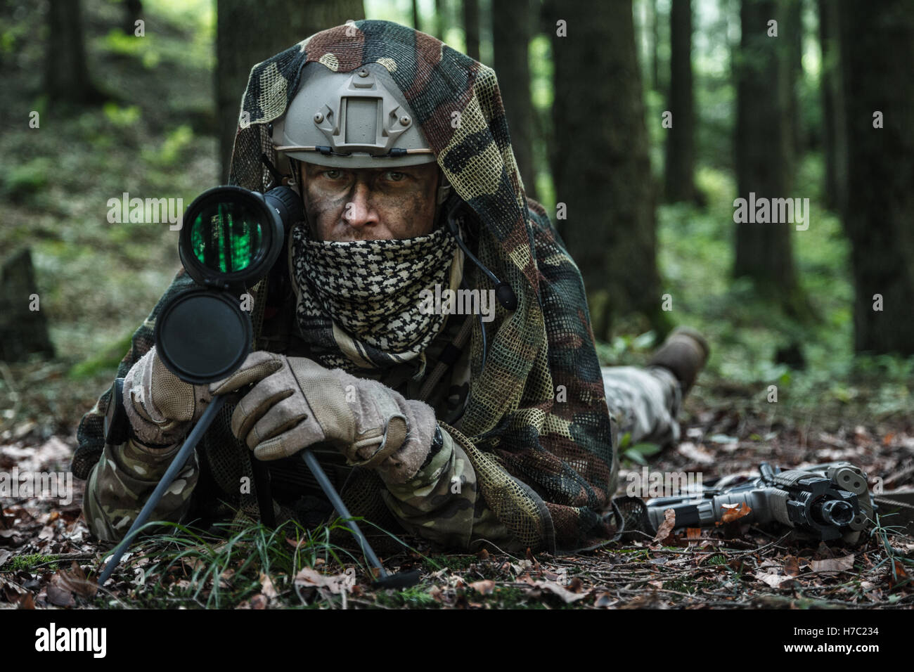 Military Sniper Team