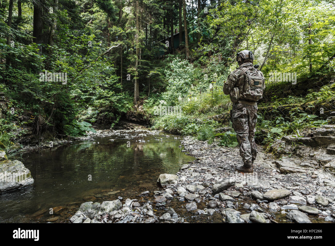 army ranger in the mountains Stock Photo - Alamy
