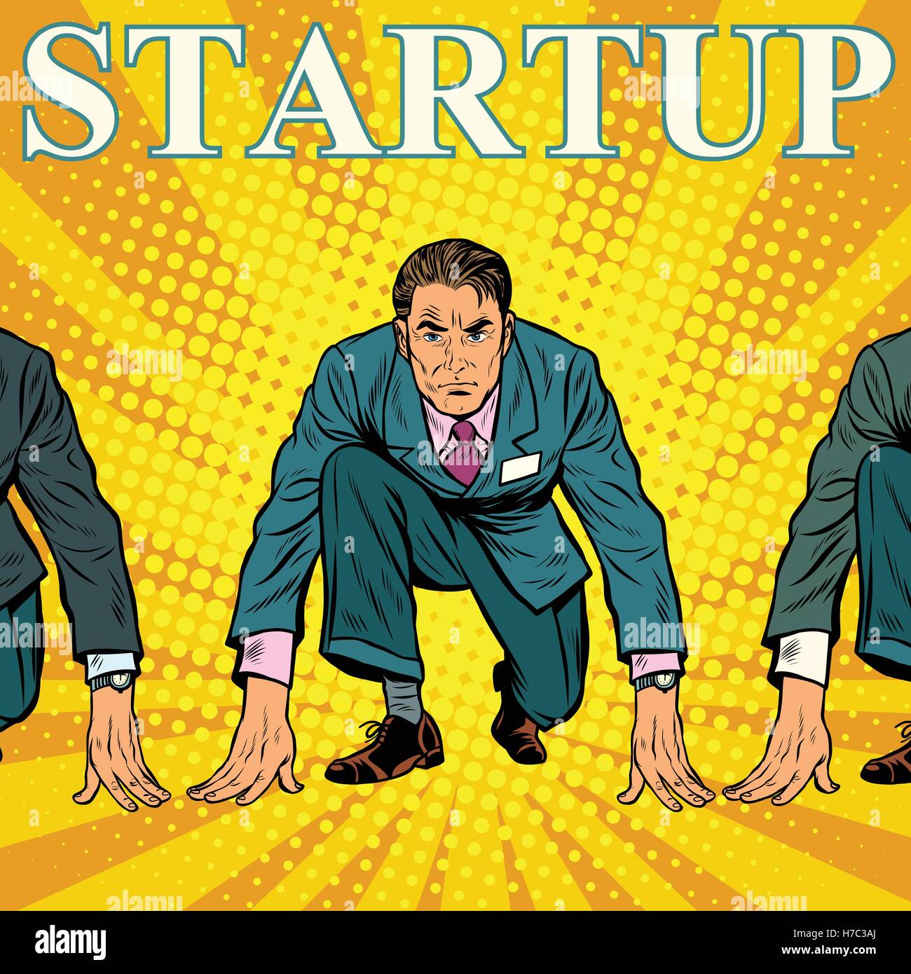 Competitors start Stock Vector Images - Alamy