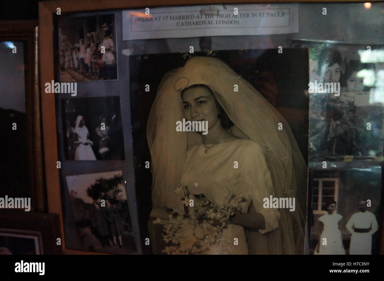 A picture of Helga, owner of the anti-hotel Helga's Folly in Kandy, Sri ...