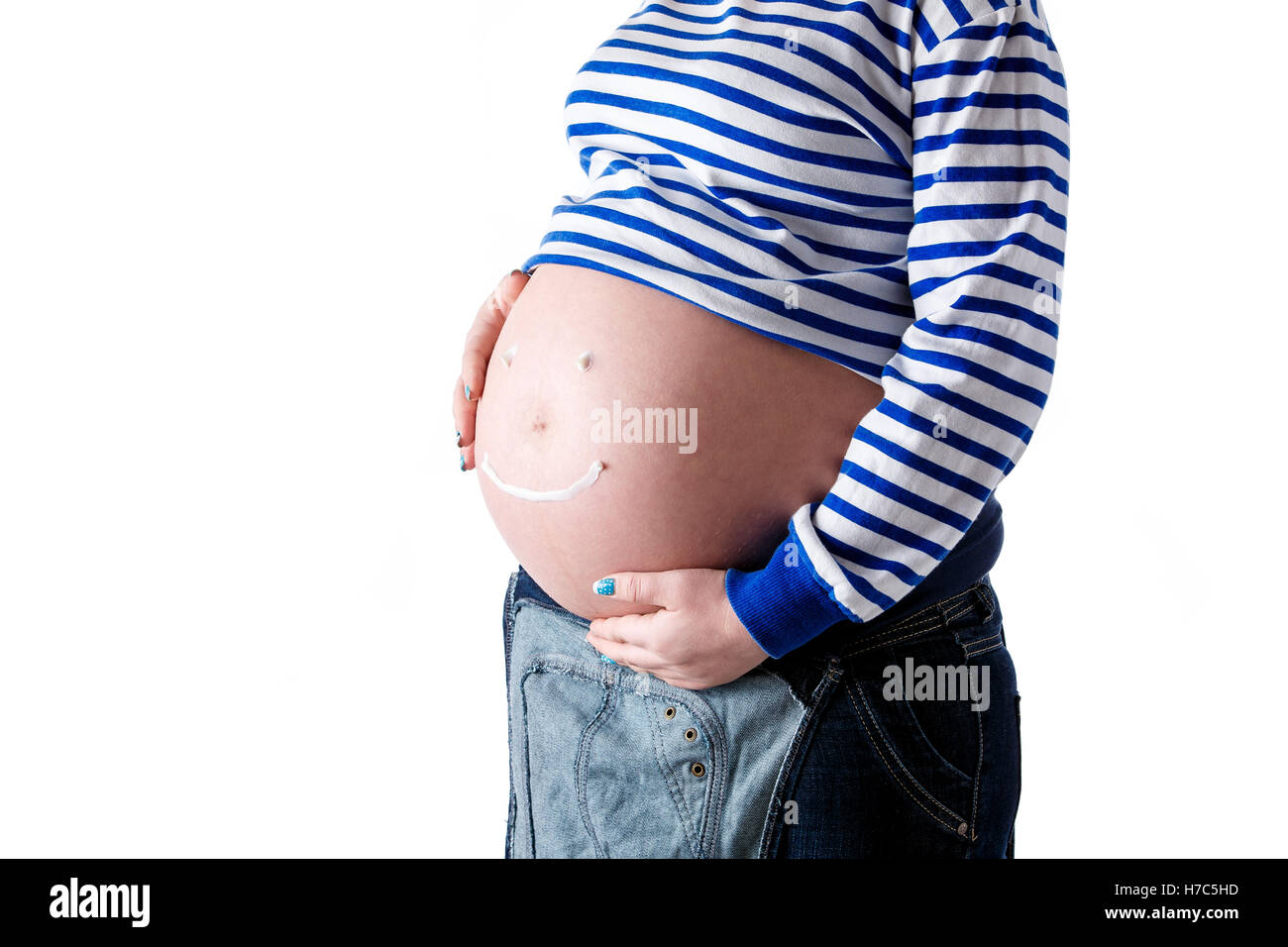 Tummy smiley face hi-res stock photography and images - Alamy