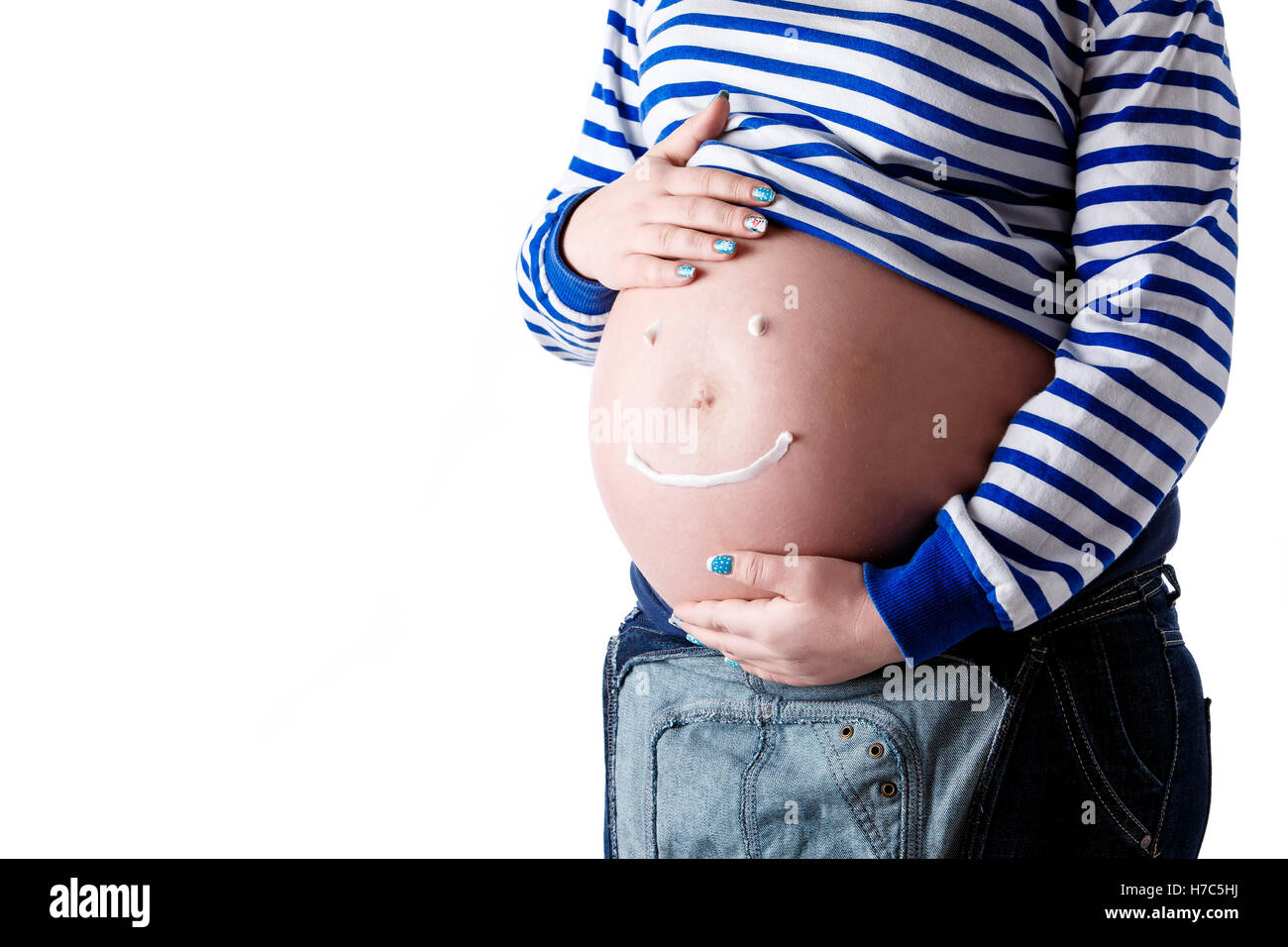 Tummy smiley face hi-res stock photography and images - Alamy
