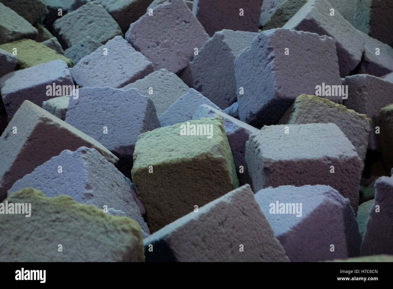 purple and green foam blocks Stock Photo - Alamy
