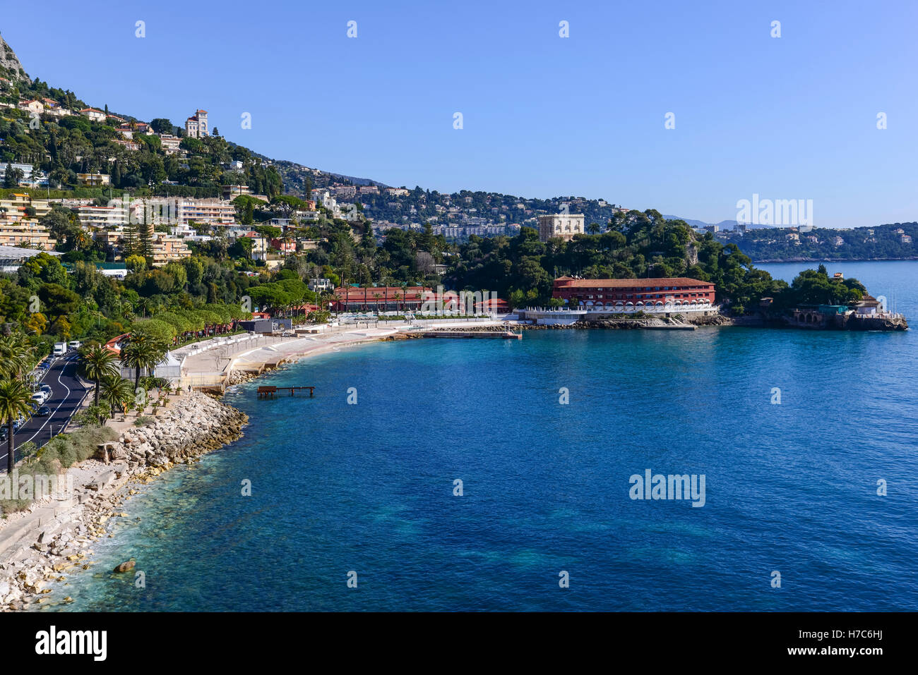 Monaco Beach and Hotels, Monaco Stock Photo - Alamy