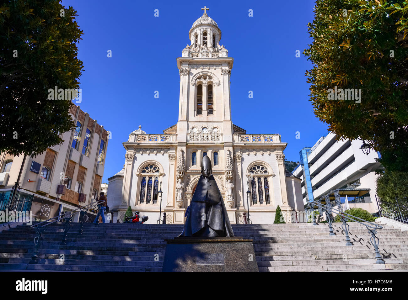 St. Charles Church, Monaco Stock Photo - Alamy