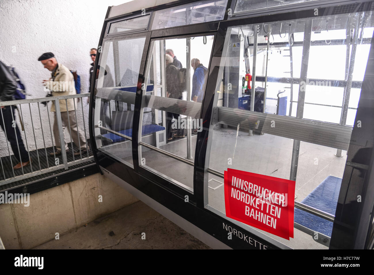 Cable Car in Nordkette Mountains, Innsbruck, Austria Stock Photo - Alamy