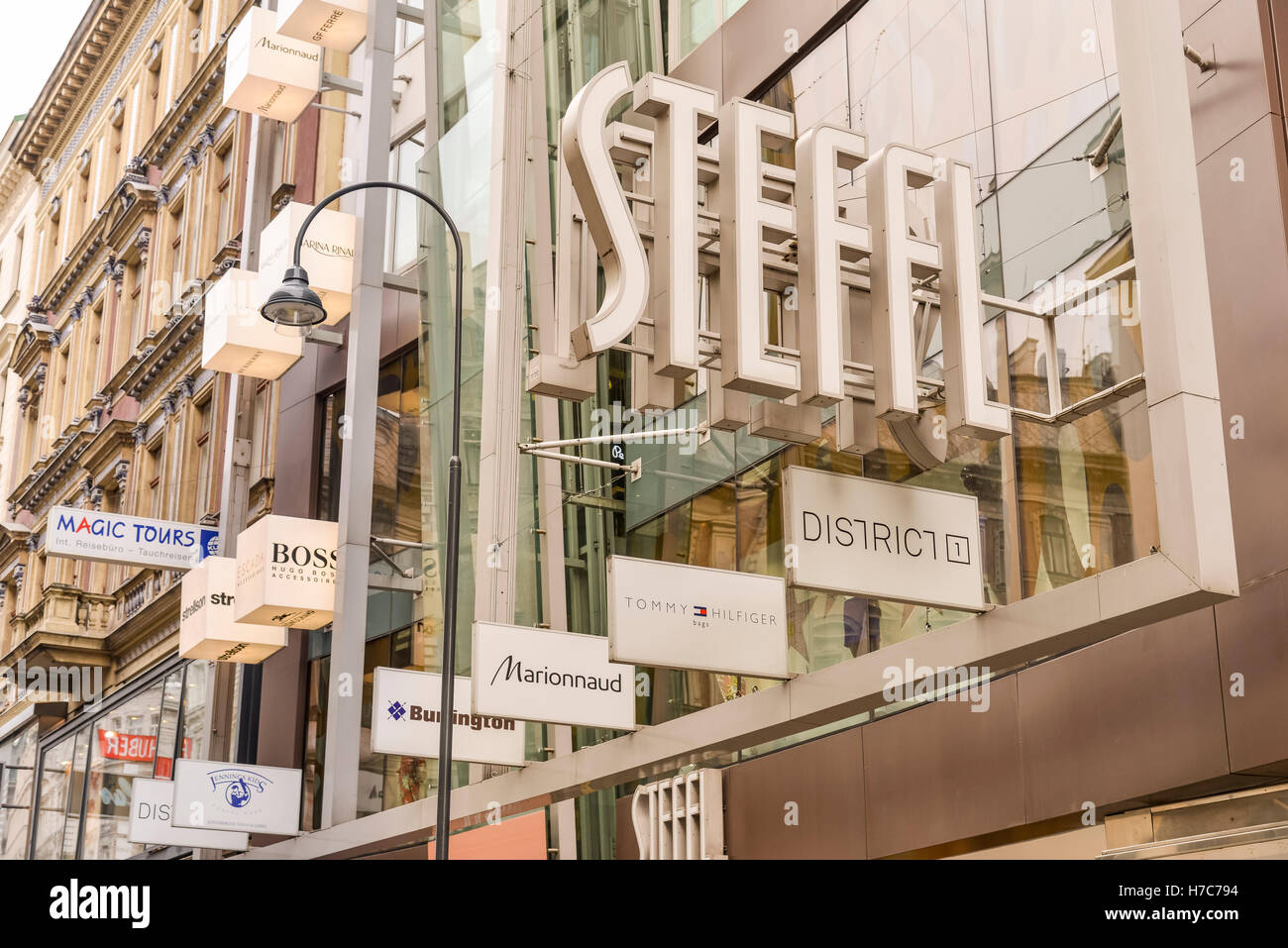 Shops in Vienna, Austria Stock Photo - Alamy