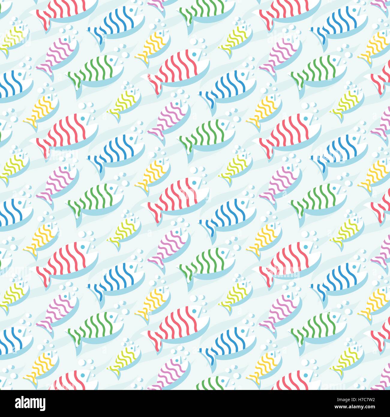 repetitive pattern background with fish Stock Vector Image & Art - Alamy