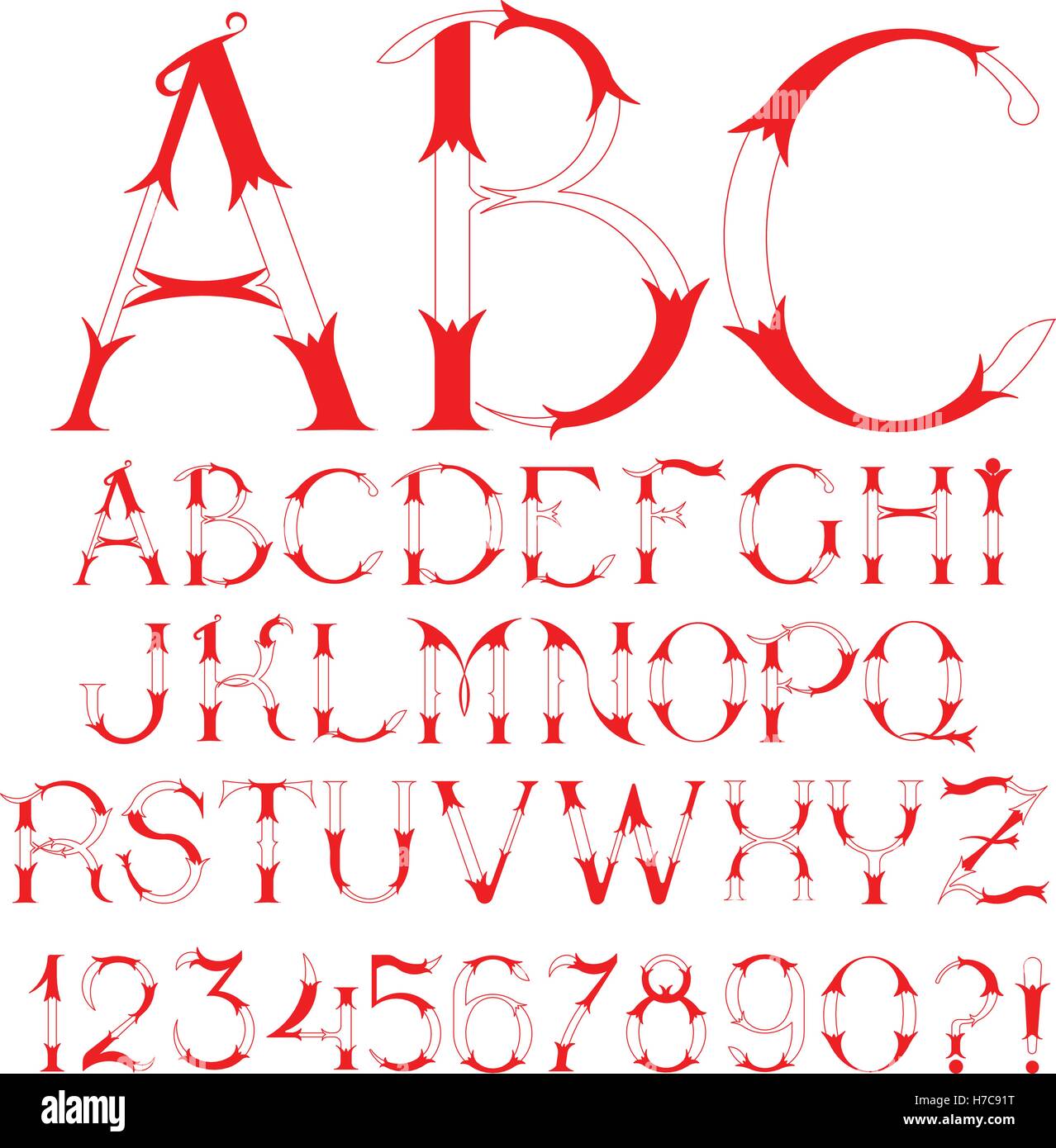 Decorative Letters High Resolution Stock Photography and Images - Alamy