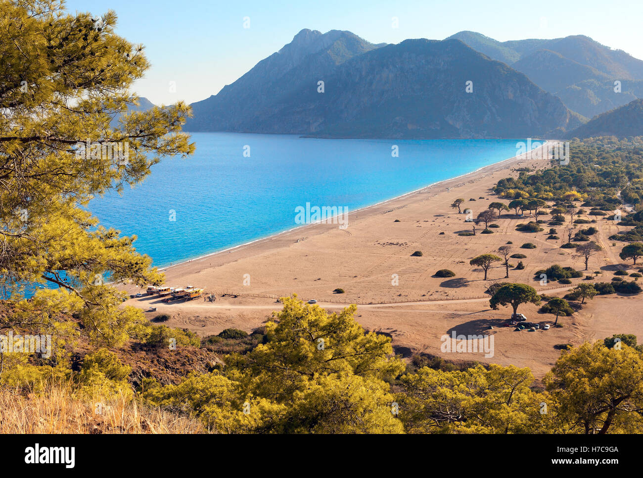 Beach at Mediterranean sea. Cirali, Turkey Stock Photo - Alamy