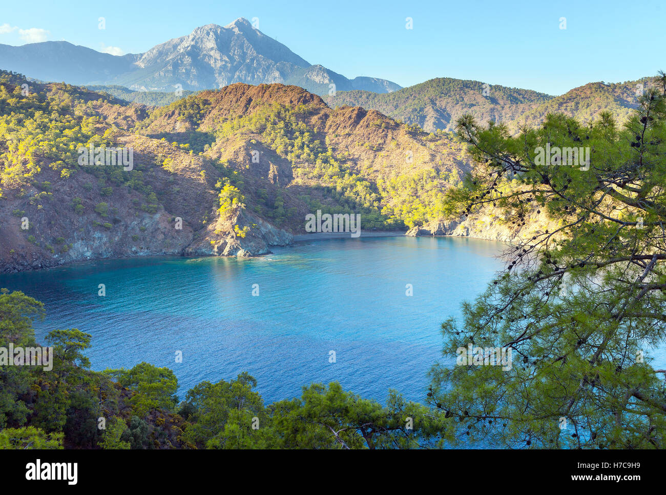 Beach at Mediterranean sea. Cirali, Turkey Stock Photo - Alamy