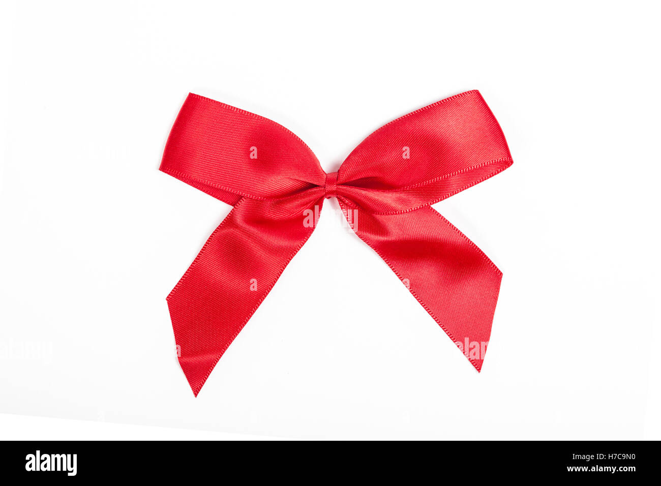 Red loop on white Stock Photo - Alamy