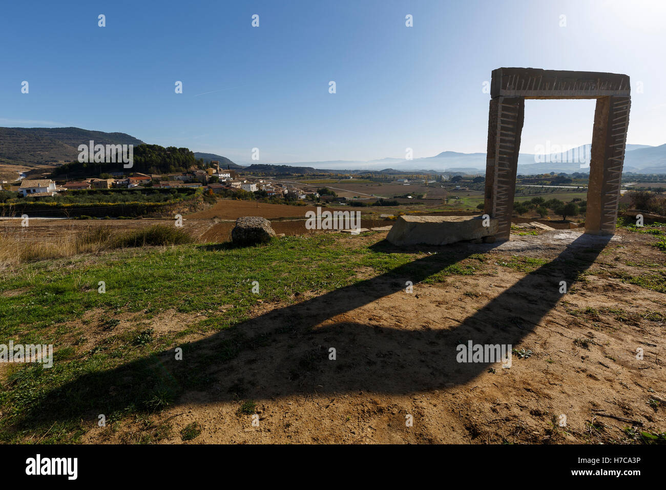Eslava village. Navarre province. Spain. Europe Stock Photo - Alamy