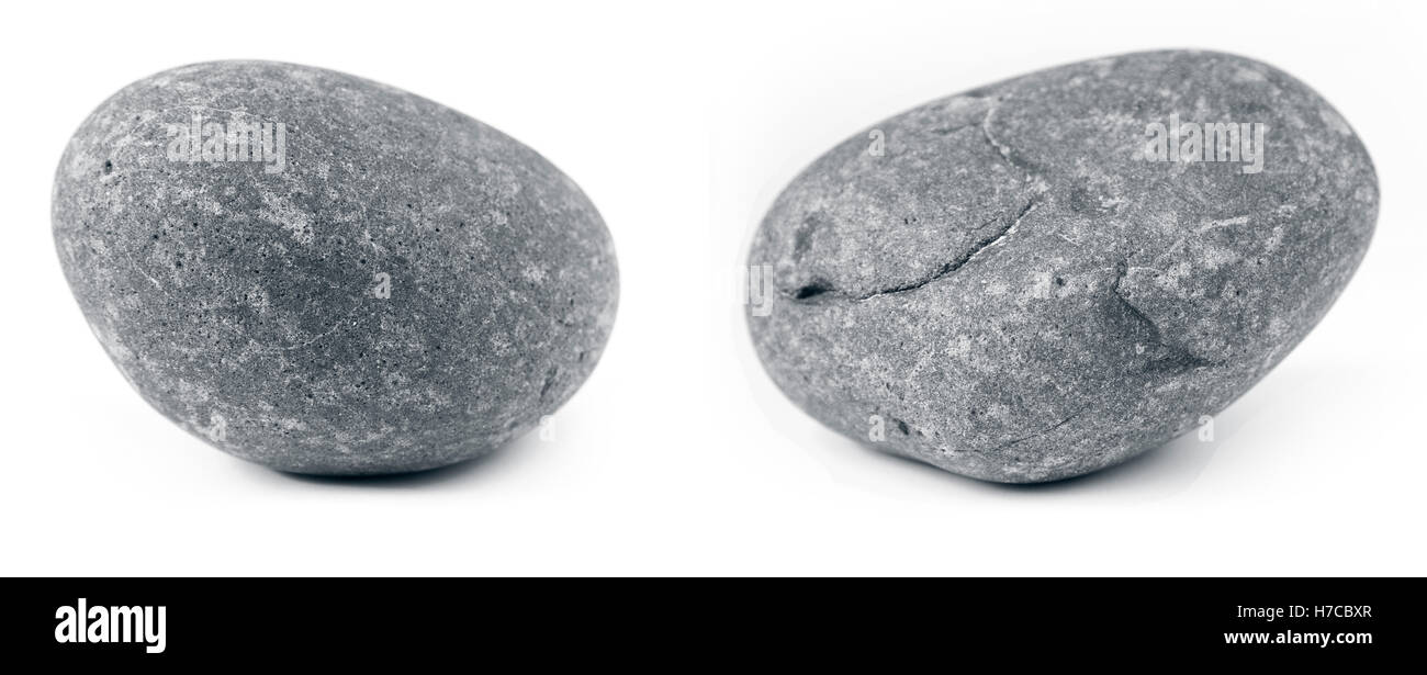 Two rocks on plain background Stock Photo - Alamy