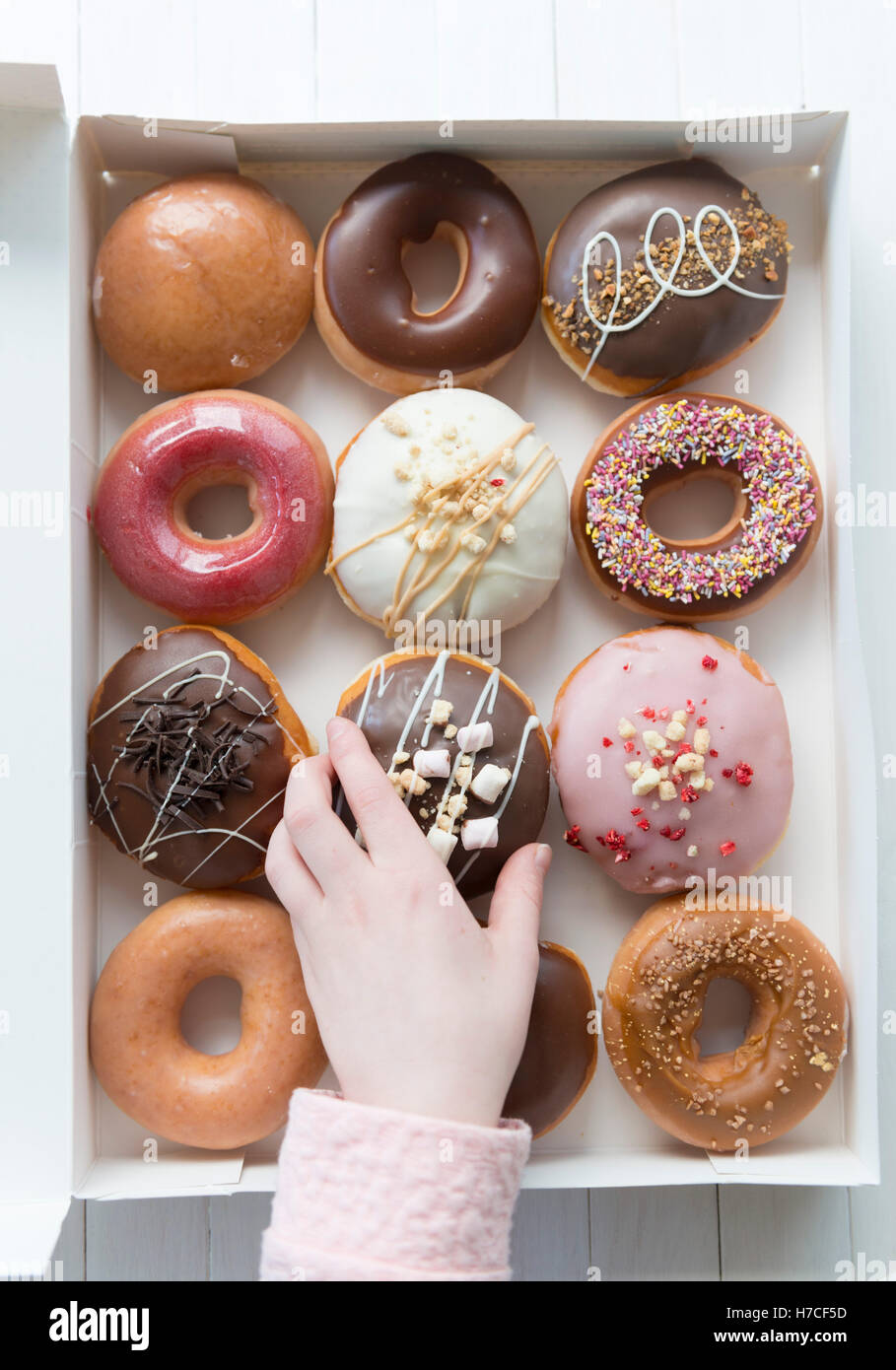 Dozen Donuts Chocolate High Resolution Stock Photography and Images - Alamy