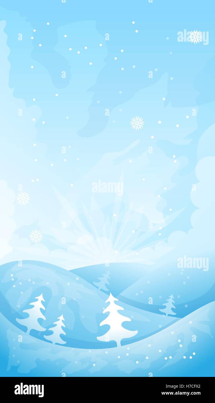 Simple winter background Stock Vector Image & Art - Alamy