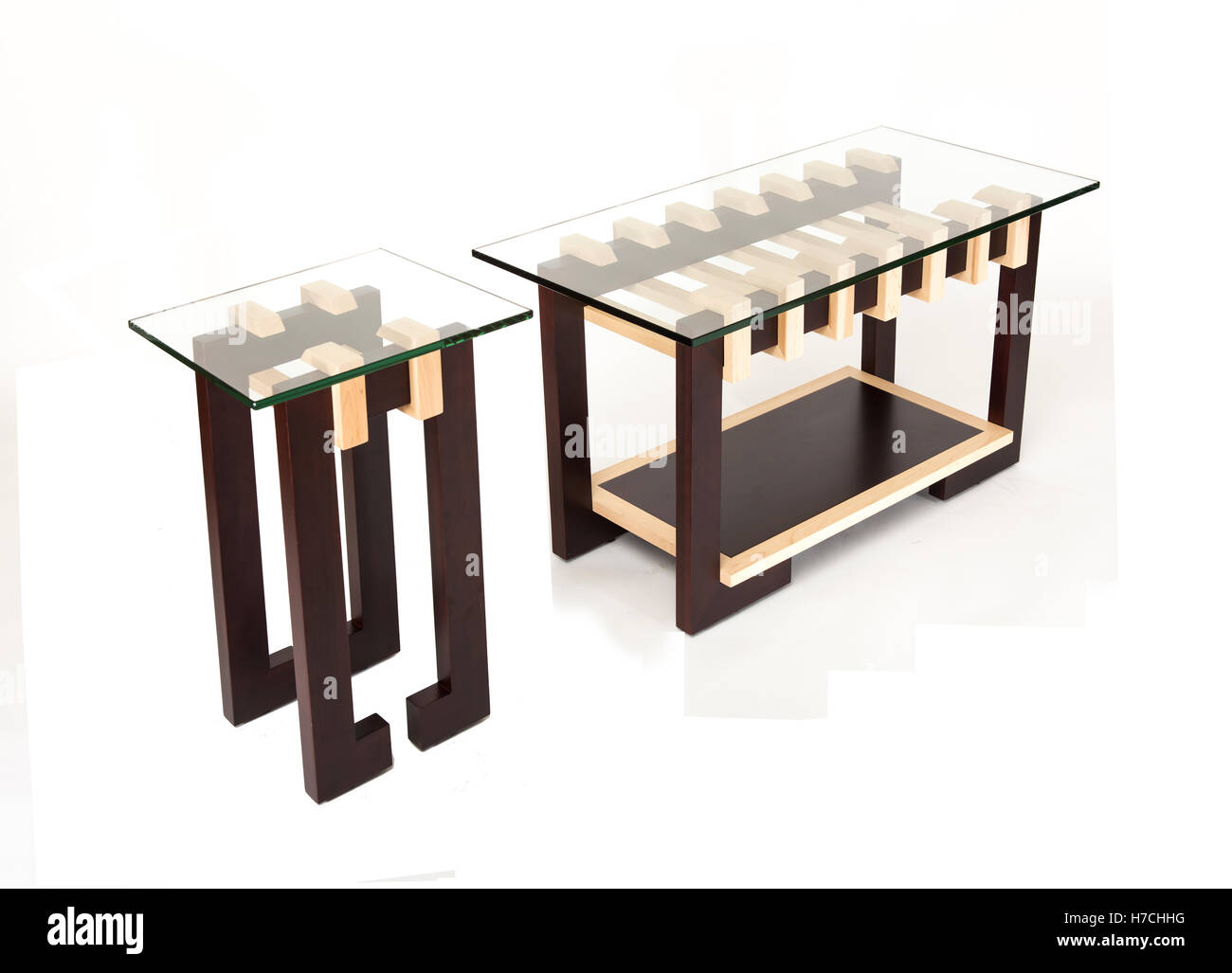 Modern Coffee Tables Office Furniture on a white background. Diagonal ...