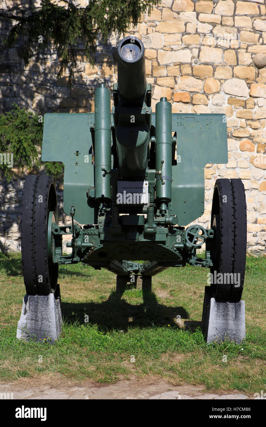 The Swedish Bofors 150 mm Howitzer Model 1931 (M.31) at the Military ...