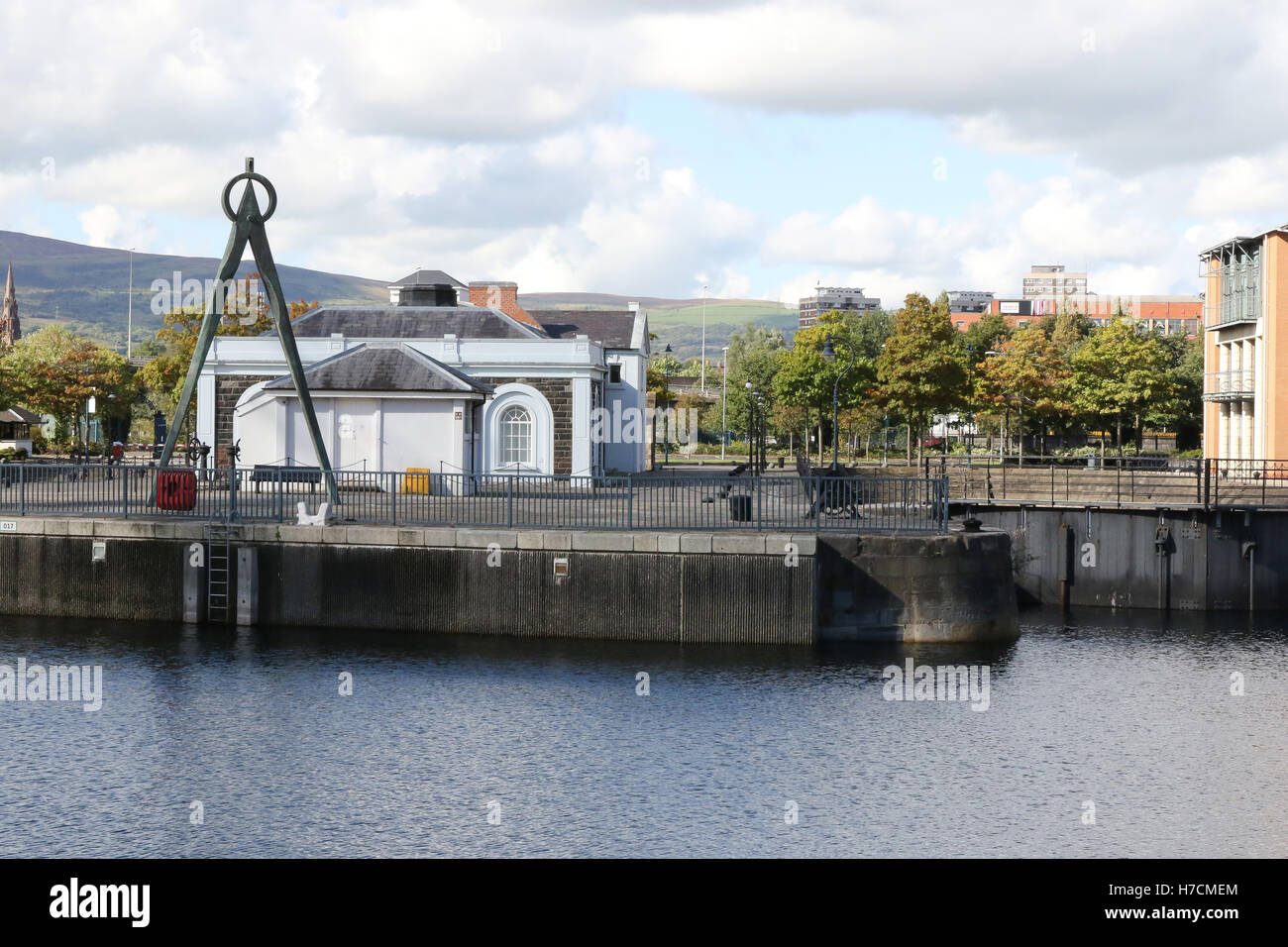 Clarendon Dock at Belfast Harbour, Belfast, Northern Ireland Stock ...