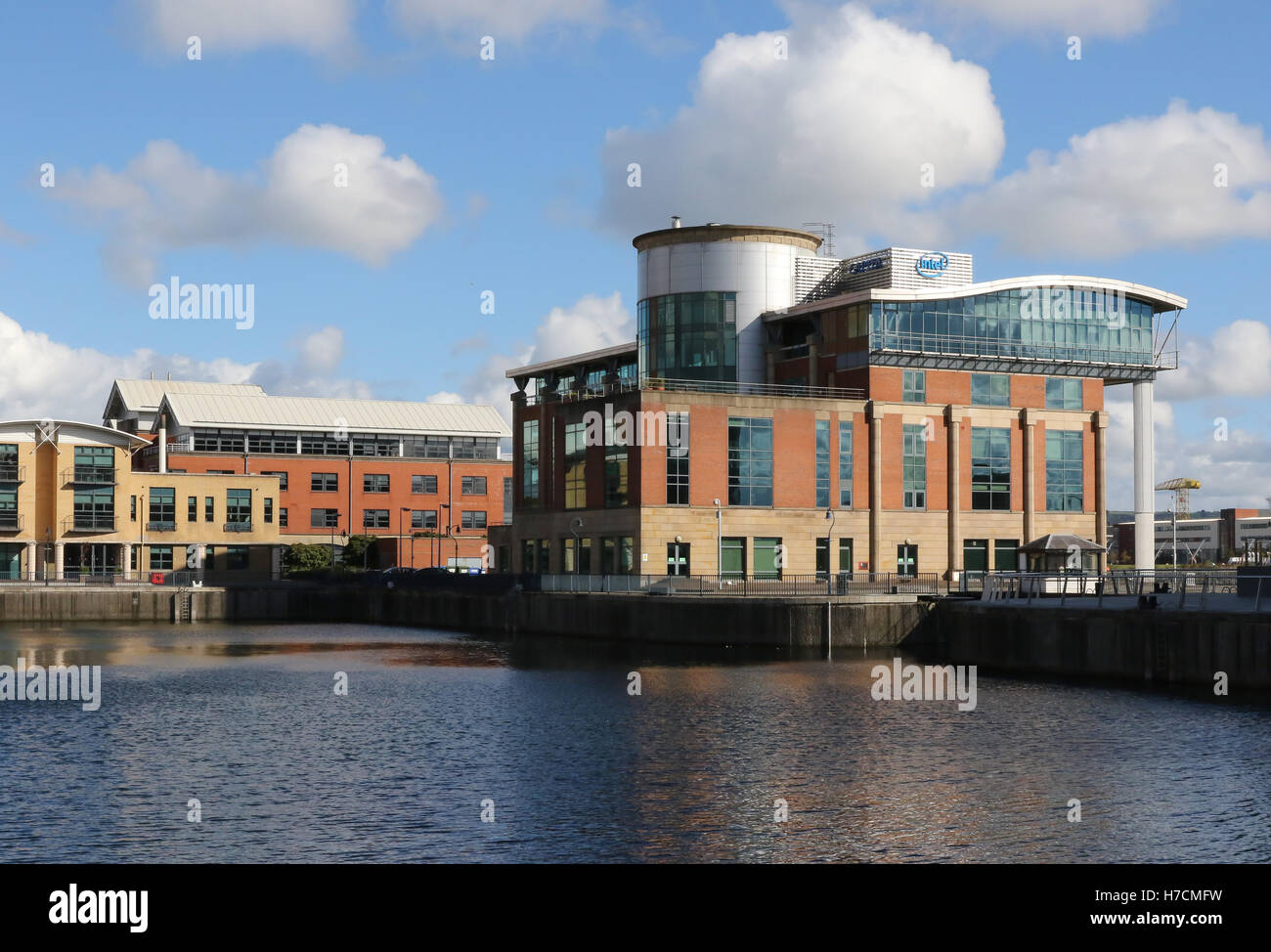 Clarendon Dock at Belfast Harbour, Belfast, Northern Ireland Stock ...